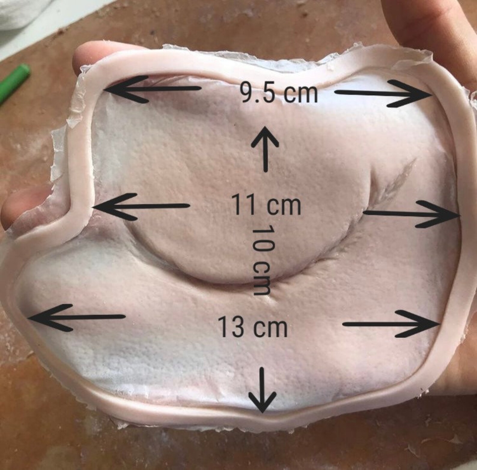 Silicone Prosthetic Makeup Cheek Scar by Dabbledark - Etsy