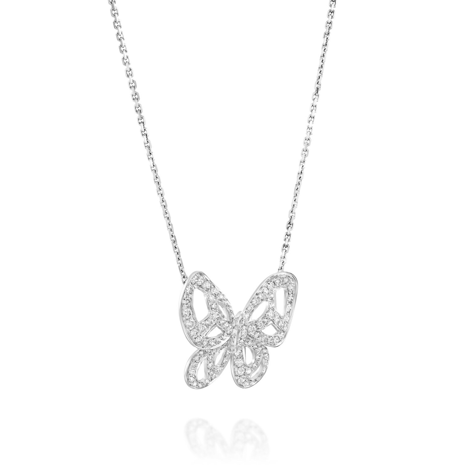 Diamond Butterfly Necklace Diamond Jewelry Artisan Jewelry - Etsy
