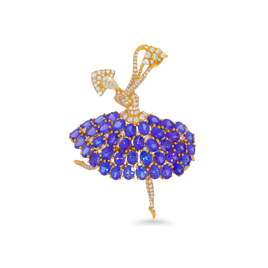 Ballerina Diamonds and Dancing Girl Pin / Ballet Ballerina Diamonds ...