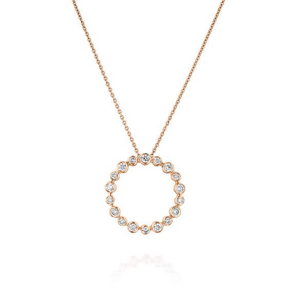 Circle of love diamond necklace store