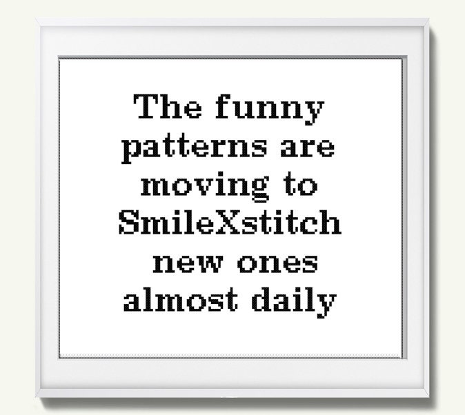Funny Cross Stitch Pattern. Going Crazy Cross Stitch Pattern. Out of My ...