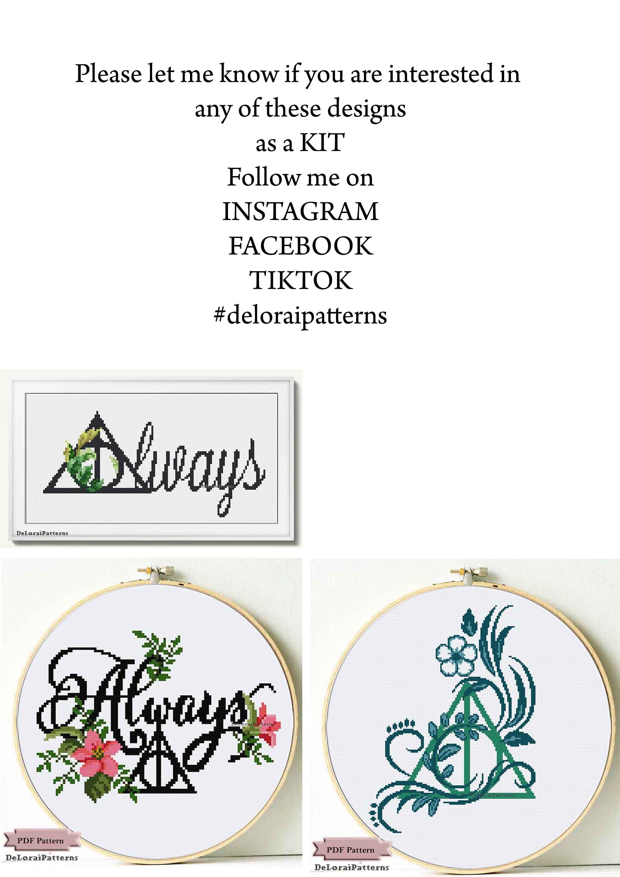 Always Magic Symbol Cross Stitch Pdf Pattern Wizard Signs Chart ...