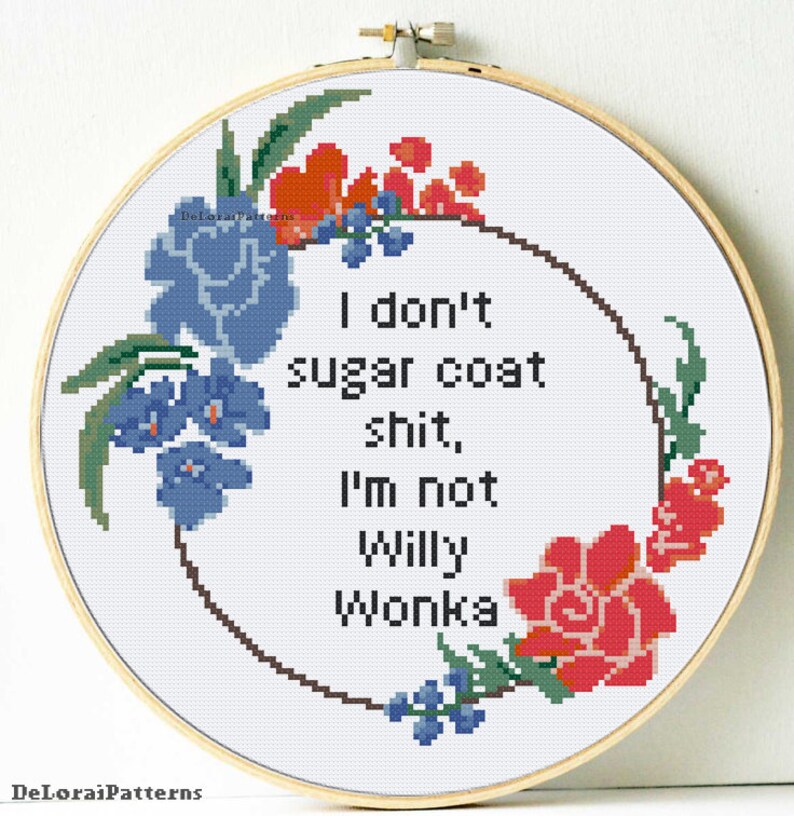 Sarcastic Rude Cross Stitch. Funny Cross Stitch Pattern. I - Etsy