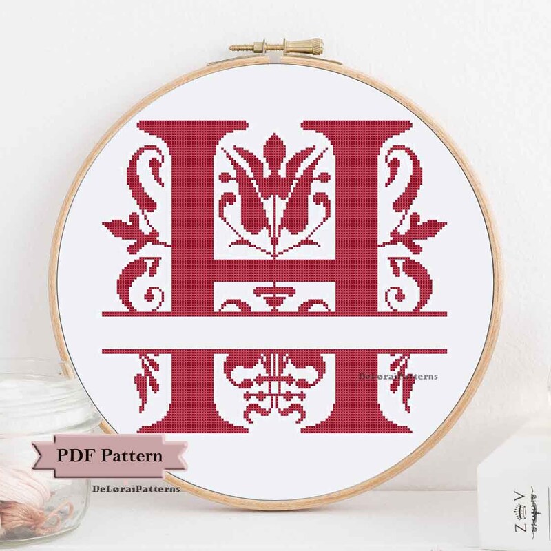 Letter H Monogram - Etsy