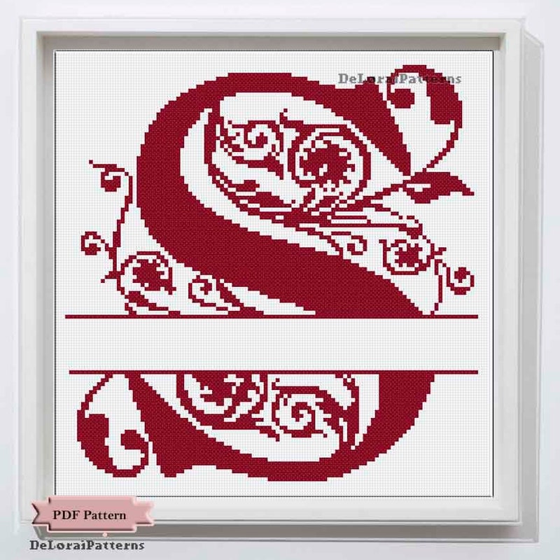 Initial Crosstitch Kit - Etsy UK