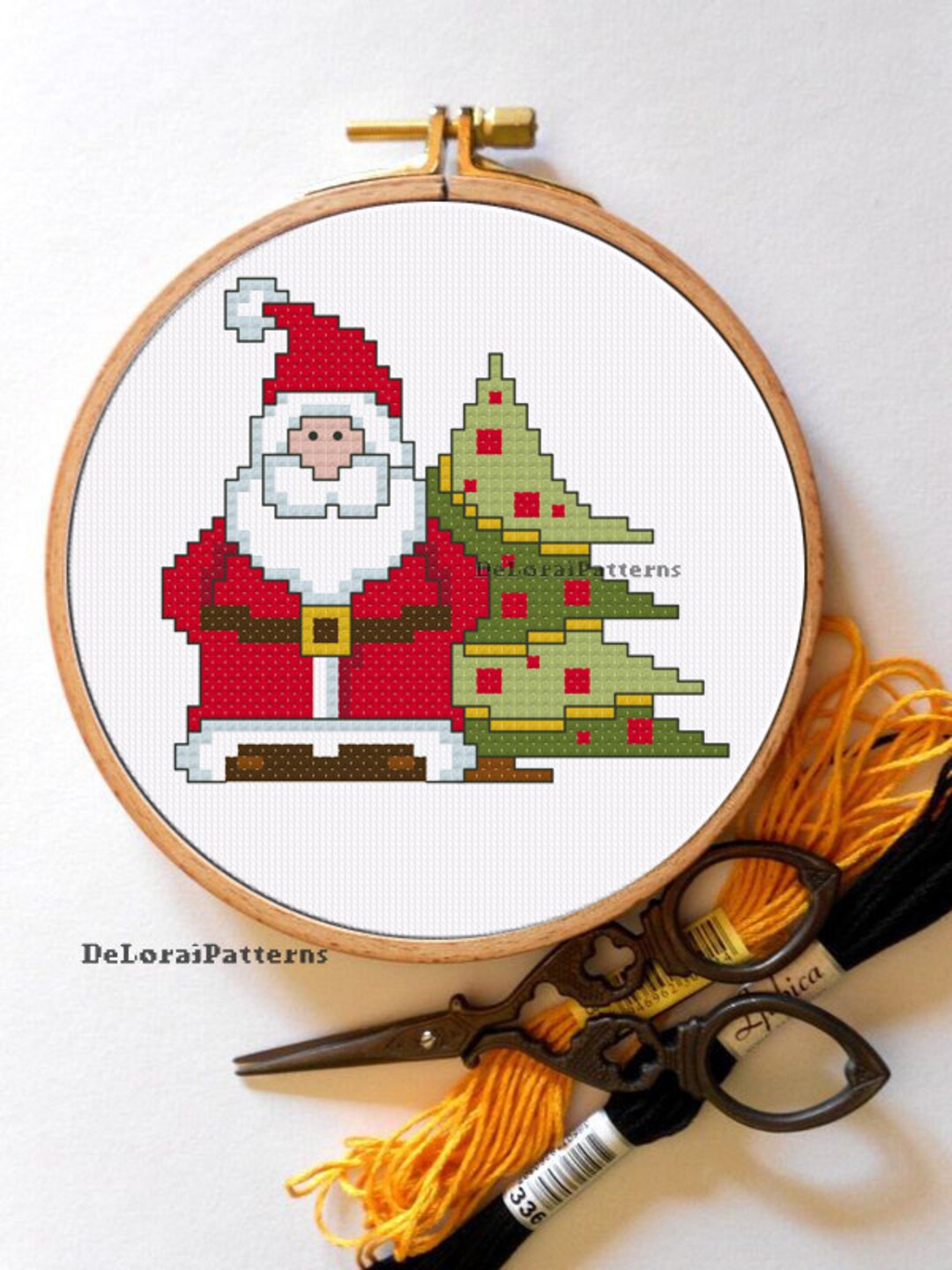 Santa Claus Cross Stitch Pattern. Christmas Cross Stitch. Santa Digital ...