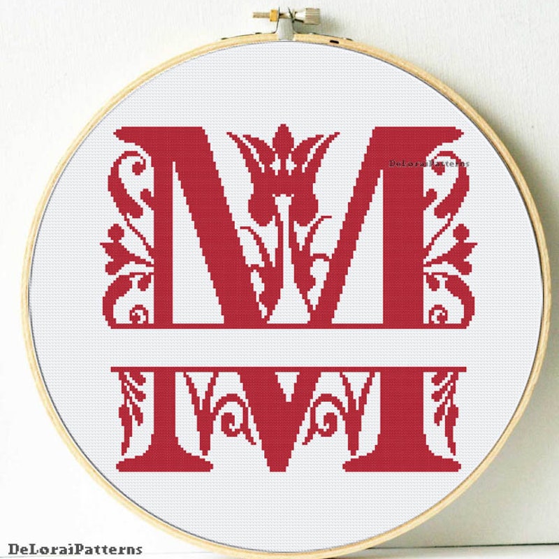 Crossstitch Monogram - Etsy