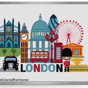 London Cross Stitch Pattern Digital Pdf Pattern Instant Download ...