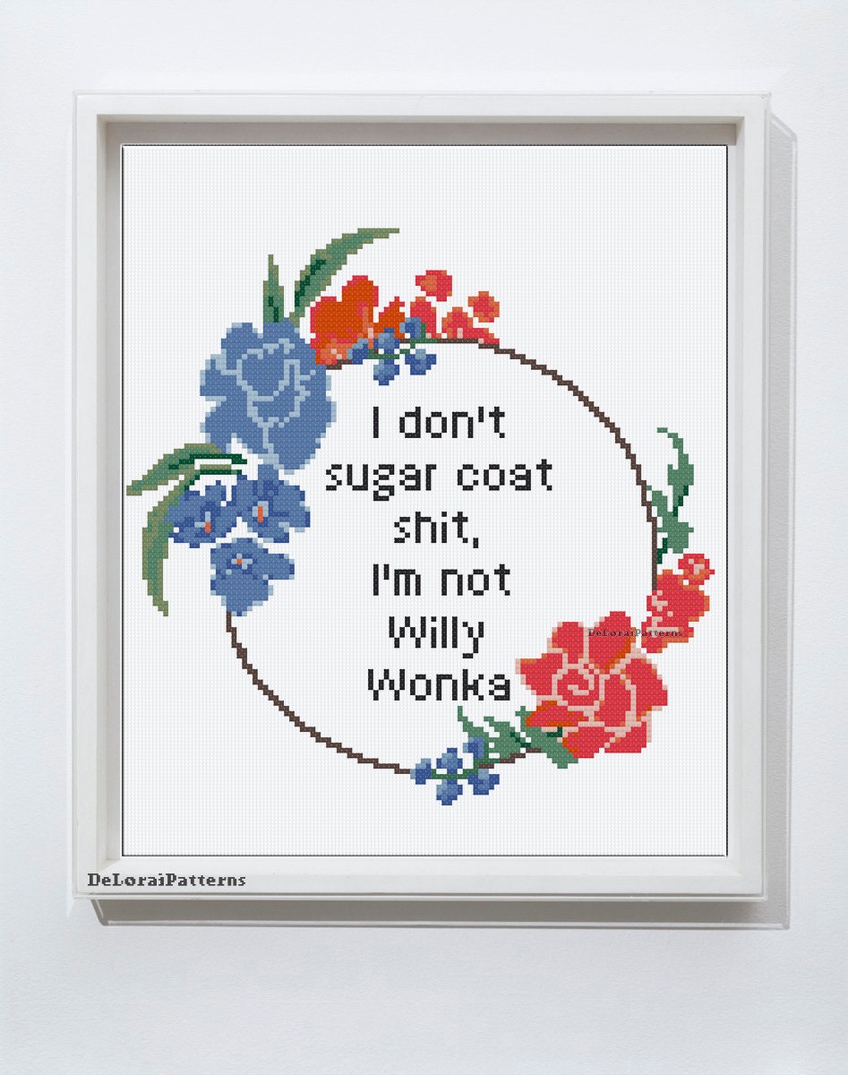 Sarcastic Rude Cross Stitch. Funny Cross Stitch Pattern. I | Etsy