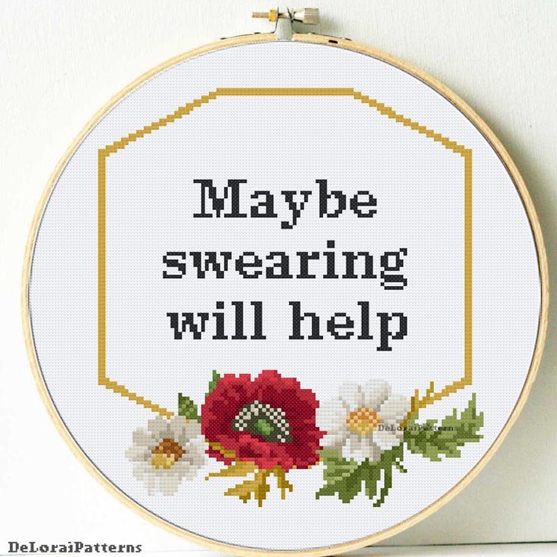 Swear Embroidery - Etsy