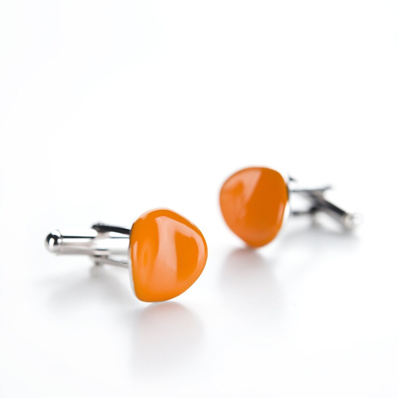 Orange Cufflinks - Etsy