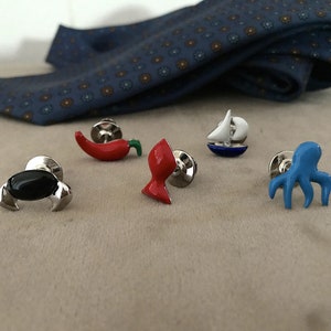 Pin in Silver With Red Chilli Pepper for Bag or Jacket, Pin for Men ...