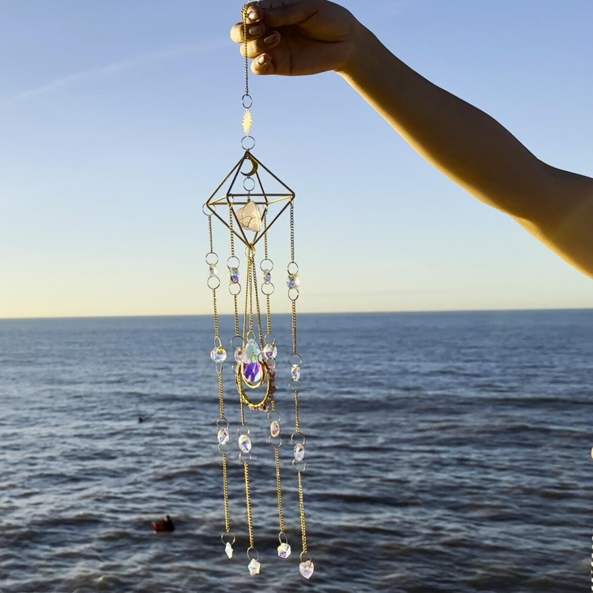 Healing Crystal Suncatcher DIY Kit - Create Your Own Gemstone Decor for ...