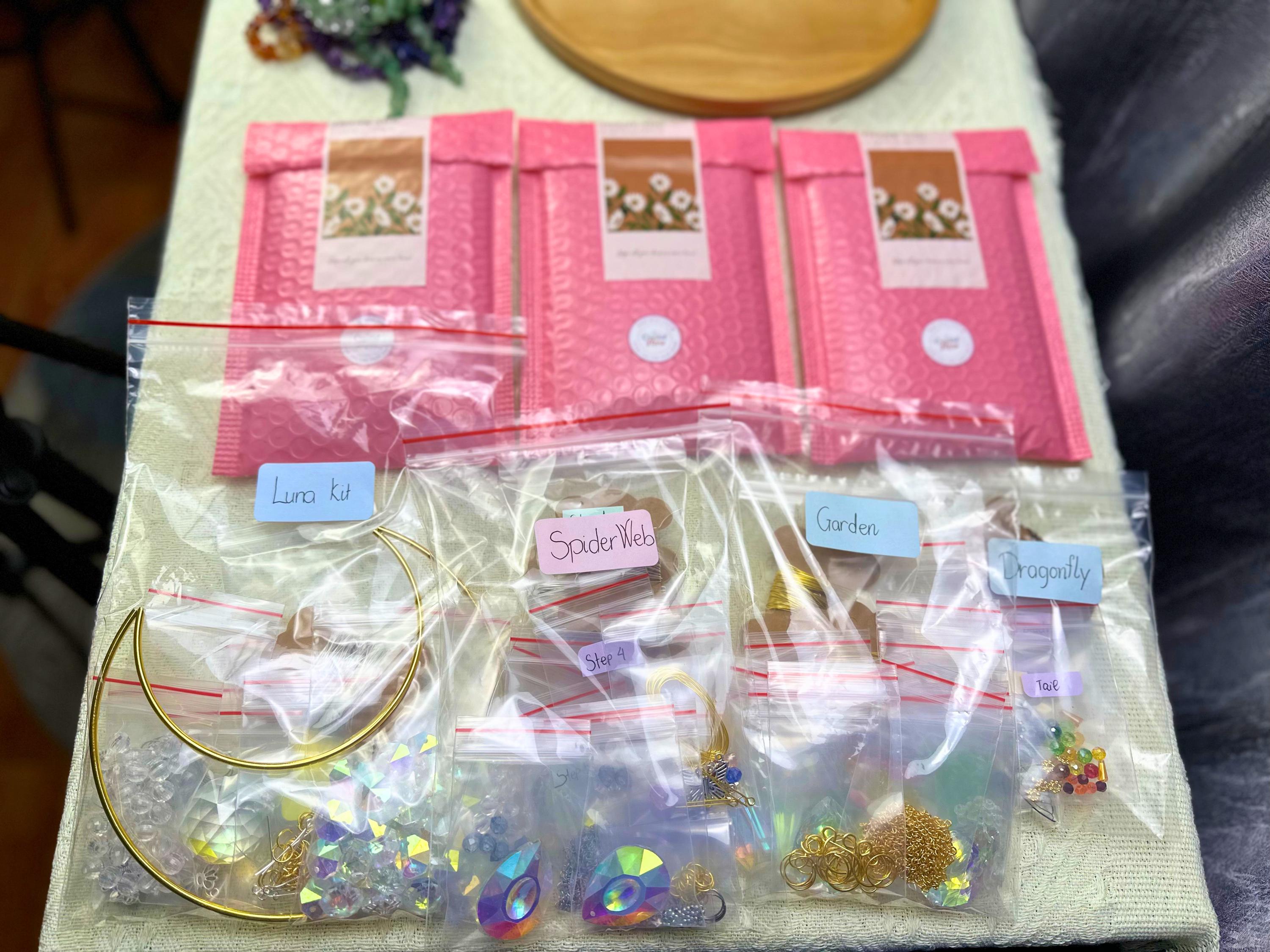 DIY Crystal Suncatcher Kit: 3-ring Hanging Decor - Etsy