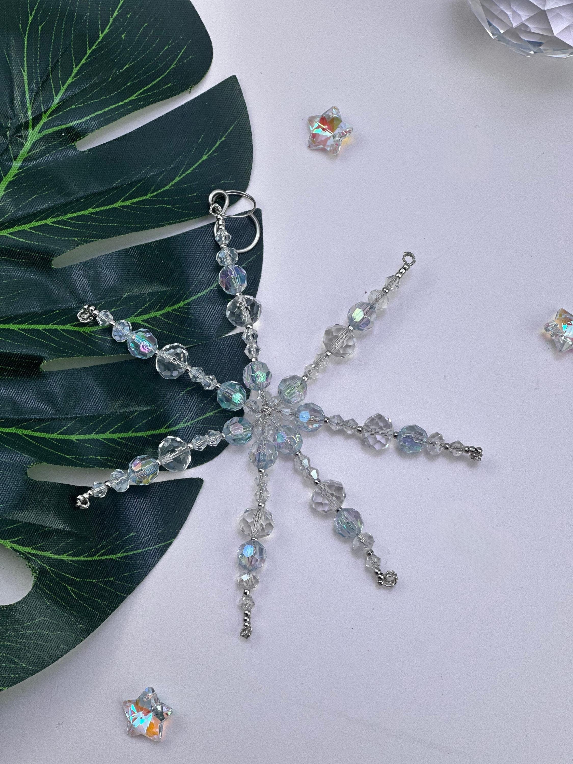Snowflake Suncatcher DIY Kit: 3-in-1 Craft | Crystal Holiday Winter ...