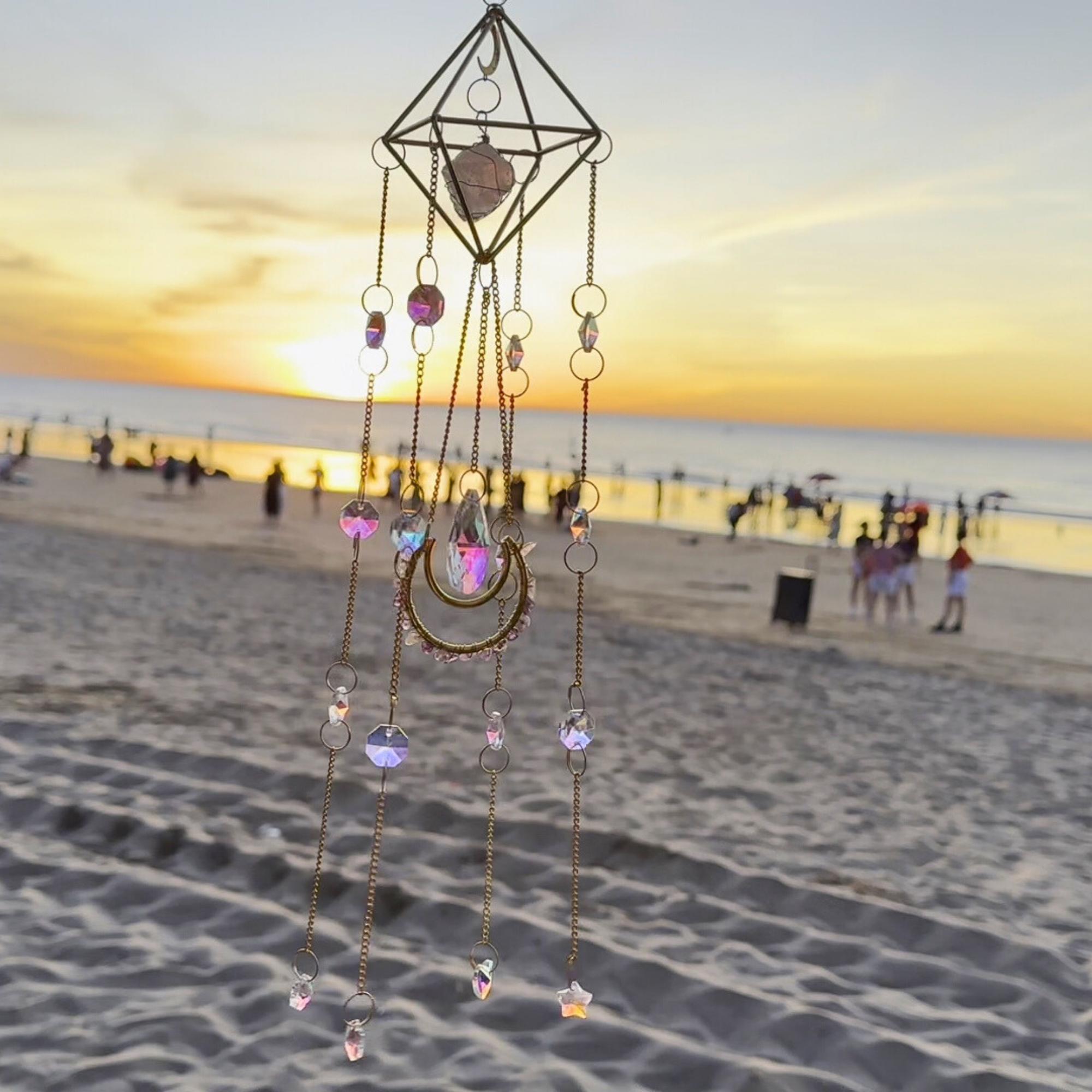 Healing Crystal Suncatcher DIY Kit - Create Your Own Gemstone Decor for ...