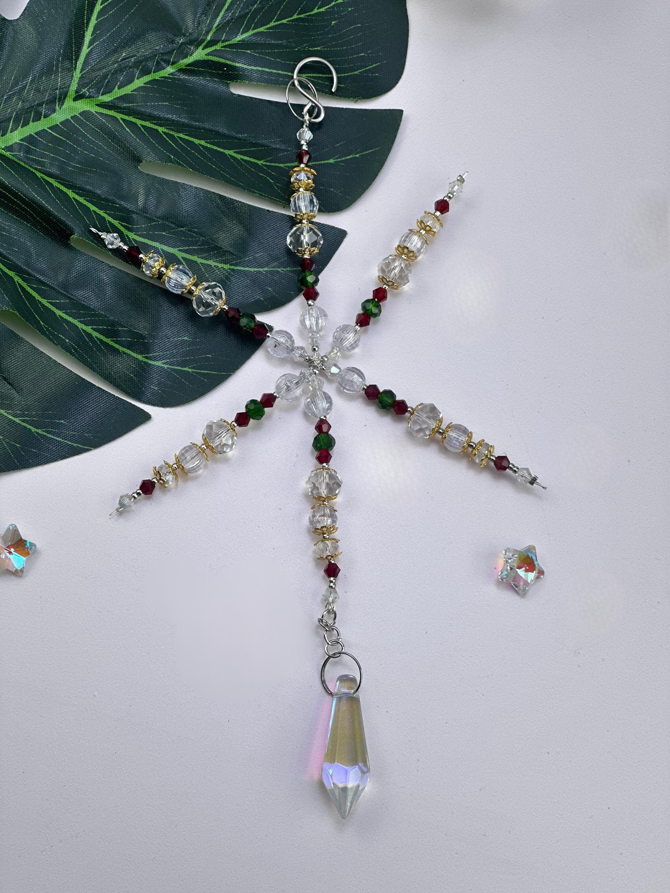Snowflake Suncatcher DIY Kit: 3-in-1 Craft | Crystal Holiday Winter ...