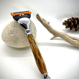 CUSTOM Razor Handle Made From Wood and Resin - Etsy