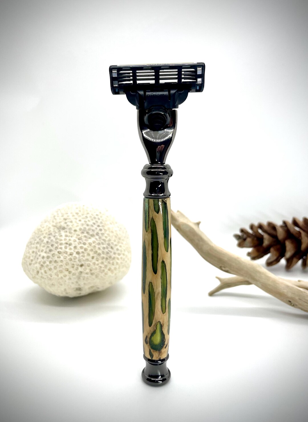Razor Handle Made From Wood and Resin - Etsy