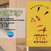 Pikachu Birthday Sign, Custom Welcome Sign, Editable Template, Canva ...