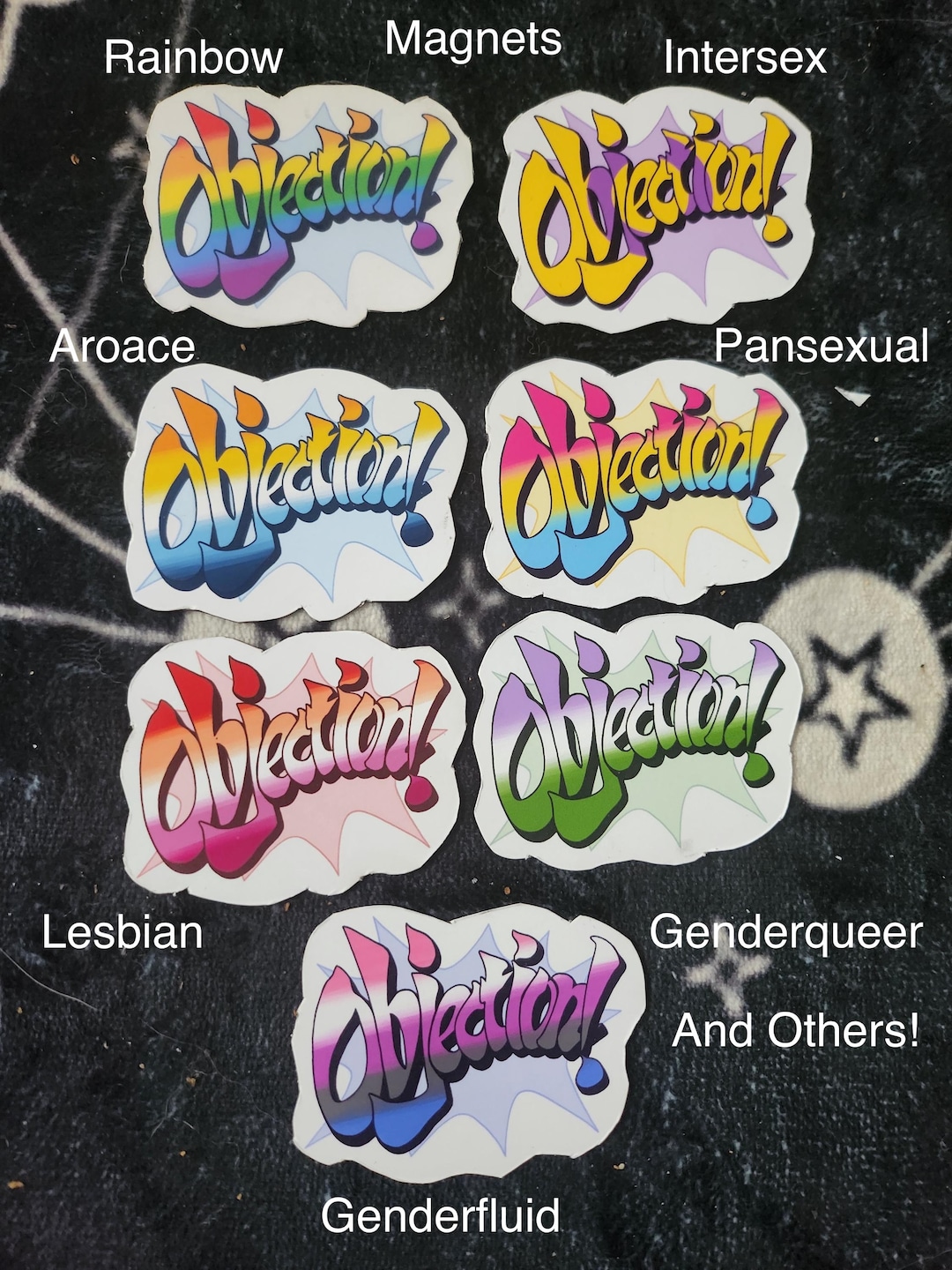 Objection! - Ace Attorney Pride Sticker and Magnets - Etsy