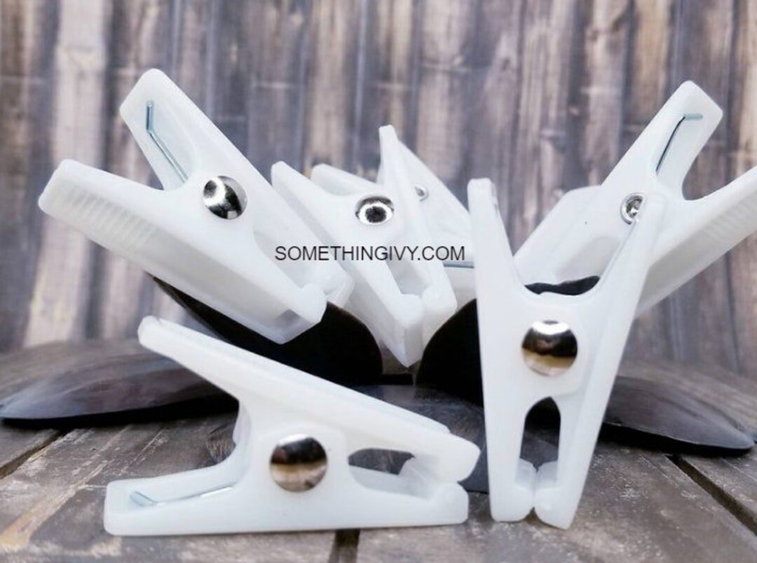 Set of 12 - (2" Inch )hercules Fitting Clips White, Accessory Clips ...