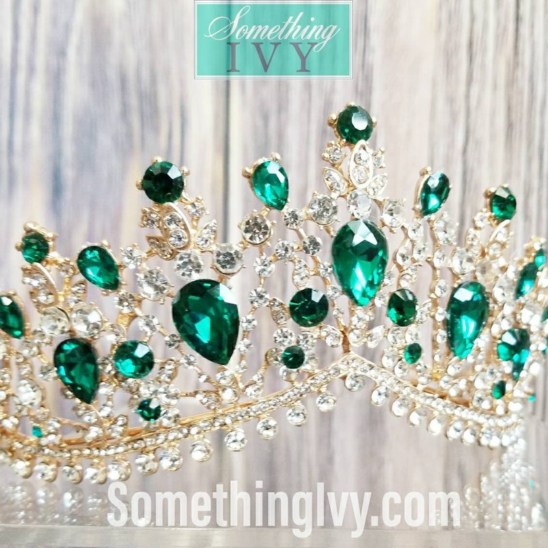 Emerald Tiara - Etsy