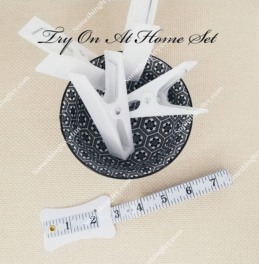 Try on at Home Clip Set, Bridesmaids Dress Clips, Bridal Gown Clips ...