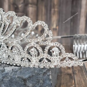 3.2" Sweet 16 Quince Crown- Sweet 16 Silver Pageant Crown - Sweet 16 ...