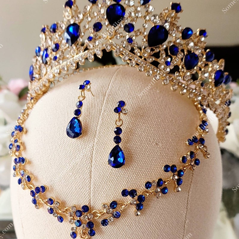 Royal Blue Crown - Etsy