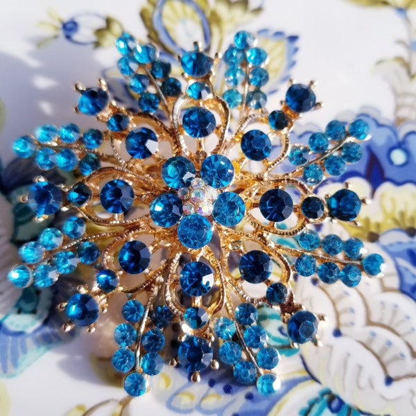 Turquoise Brooch - Etsy