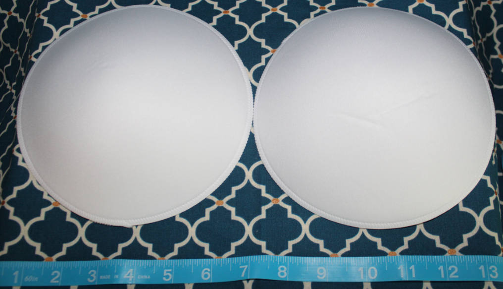 Size H Round White Bra Cups, Foam Bra Cups Size H, Sew in Bra Cups, Bra ...