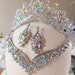 Crown Set - Multi Color 2.5" Queen Crown Silver With A/B Crystals ...
