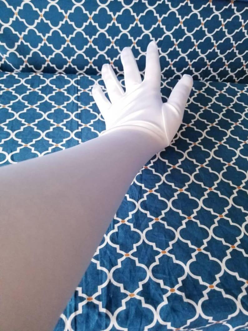 23 Long White Opera Gloves Satin Formal Wear Gloves - Etsy UK