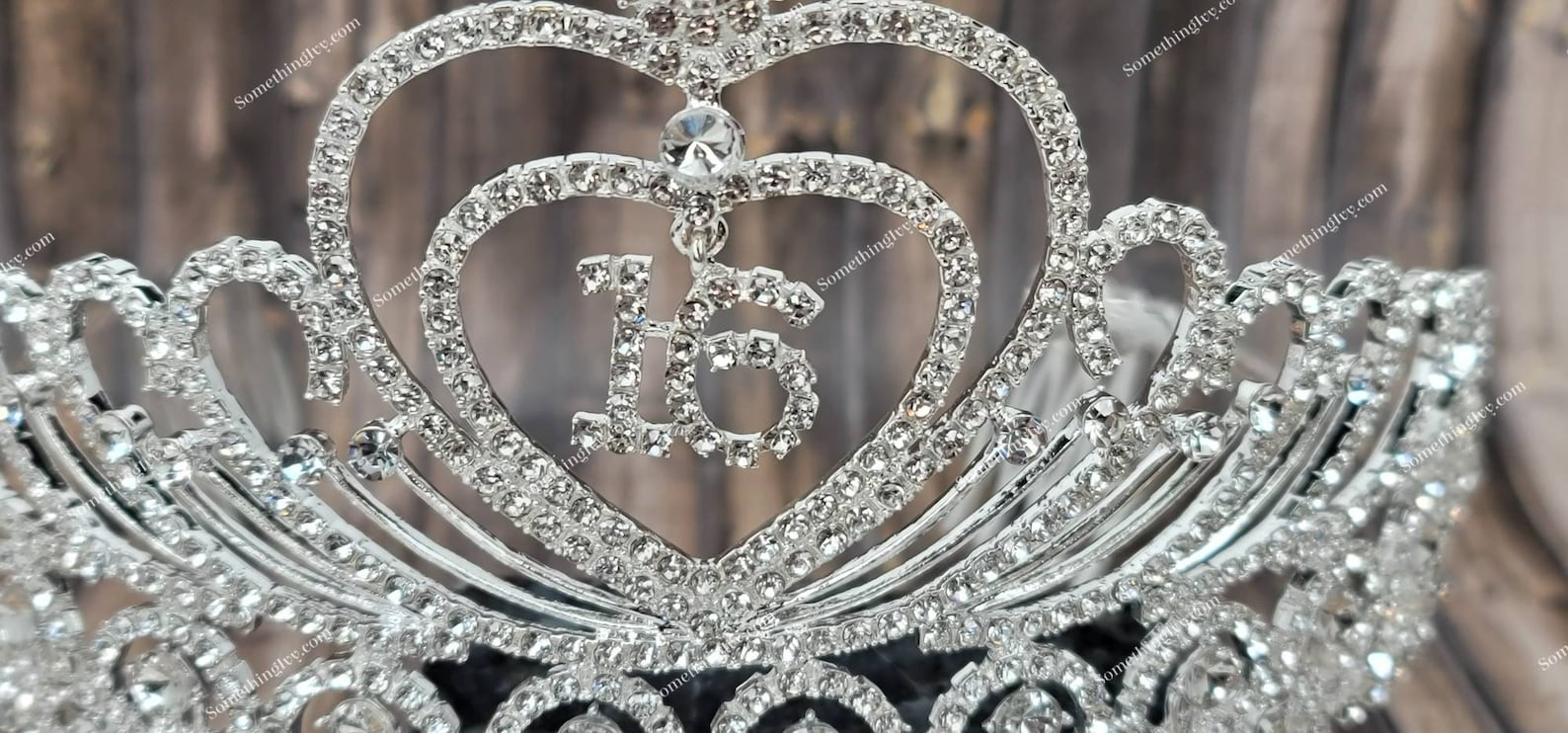 3.2" Sweet 16 Quince Crown- Sweet 16 Silver Pageant Crown - Sweet 16 ...