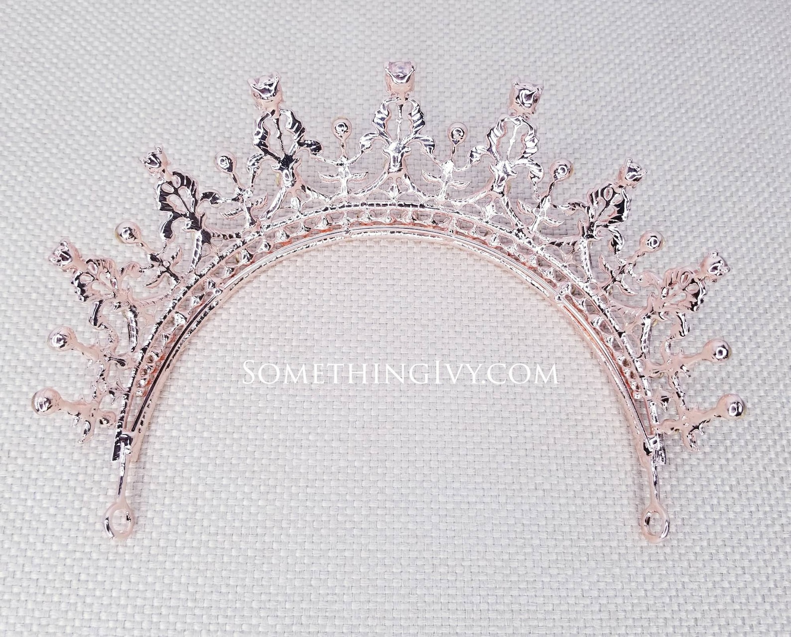 Fast Ship Light Rose Gold Tiara Light Rose Gold High Tiara | Etsy