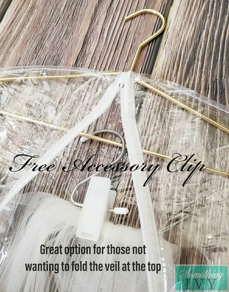 Wedding Veil Garment Bag Kit and Free Bridal Veil Clip | Etsy