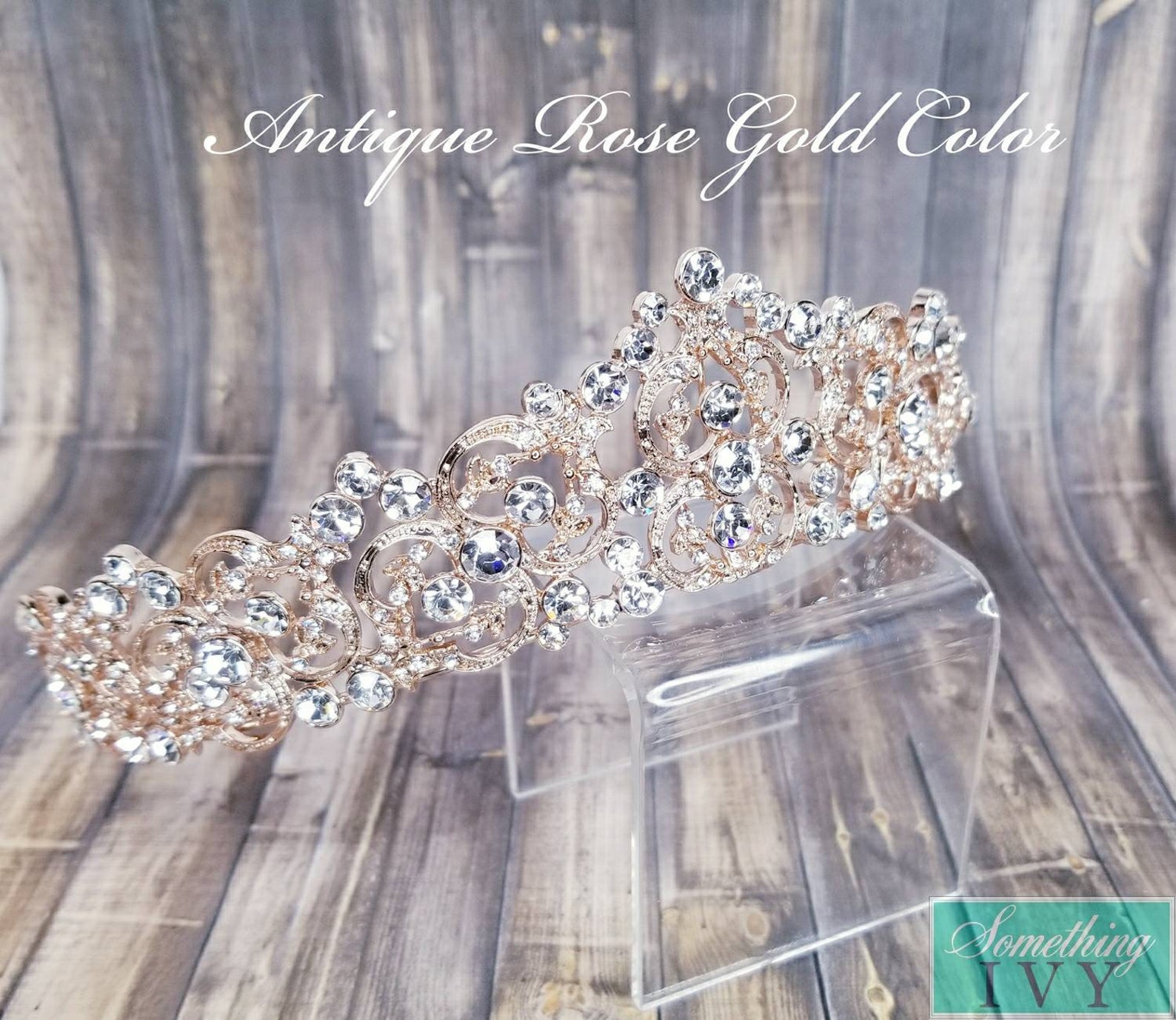 Ship Fast 1.75 Rose Gold Tiara Rose Gold High Tiara - Etsy