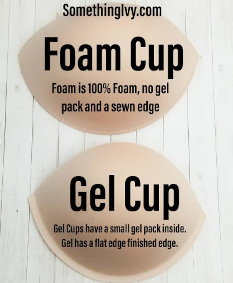 Choose Size - Gel Filled Push up Bra Cups - Gel Bra Cups - Bra Cups ...