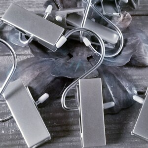 Matte Silver - Bridal Veil Clip, Lookbook Clips, Veil Hanger, Bridal ...