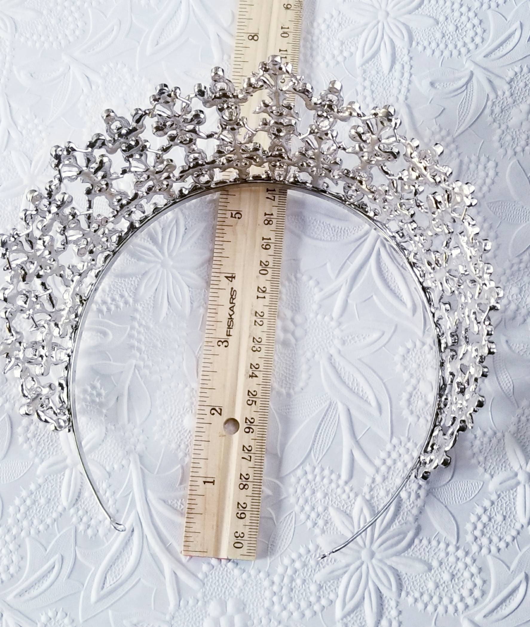 Opal/Silver Queen Crown Opal Silver Quince Crown Pageant | Etsy