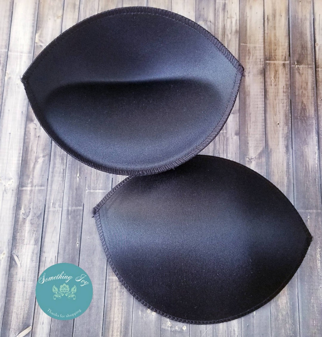 Choose Your Size - Black Foam Filled Push up Bra Cups - Foam Bra Cups ...
