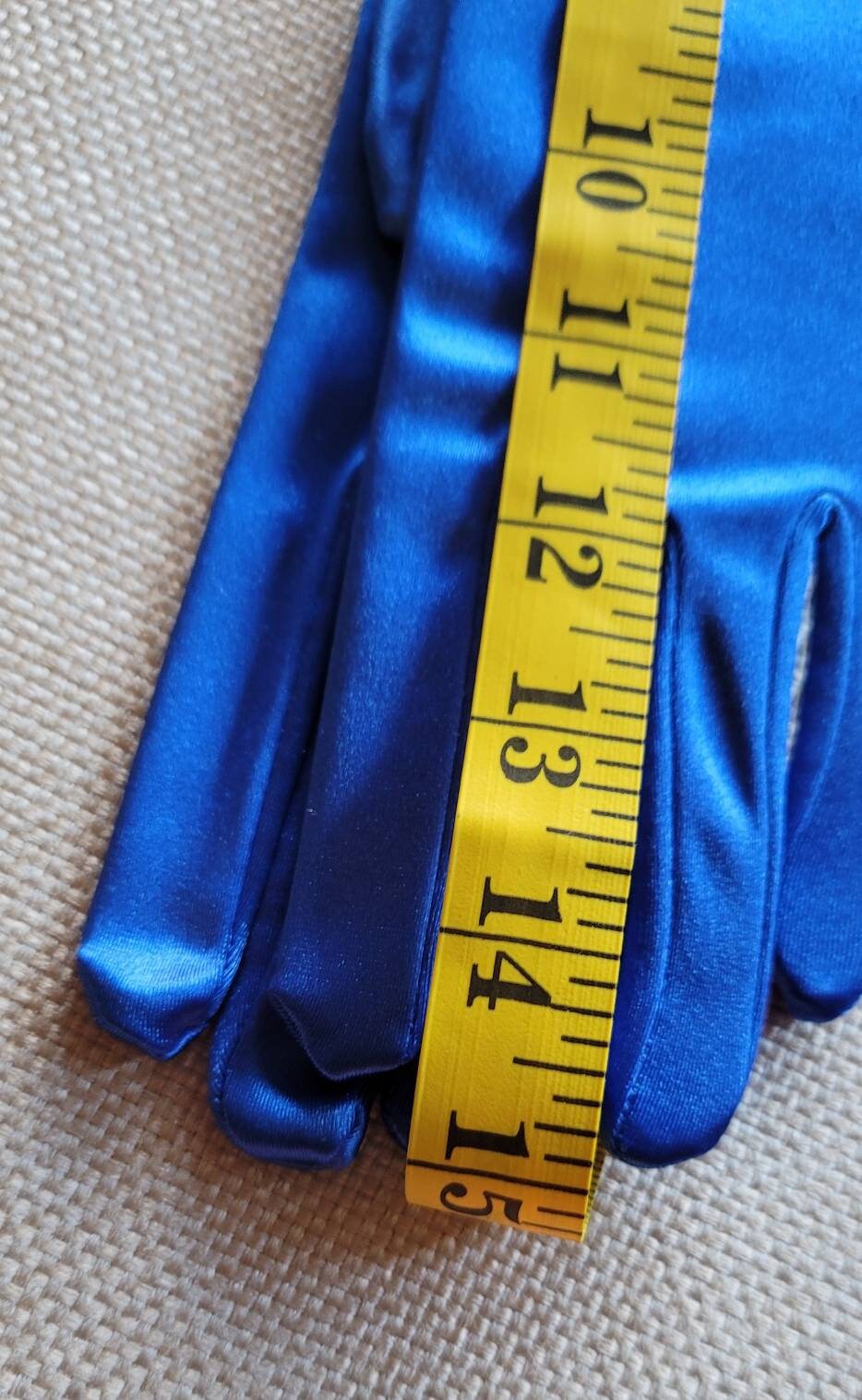 15 Royal Blue Satin Gloves Sapphire Blue Formal Gloves - Etsy