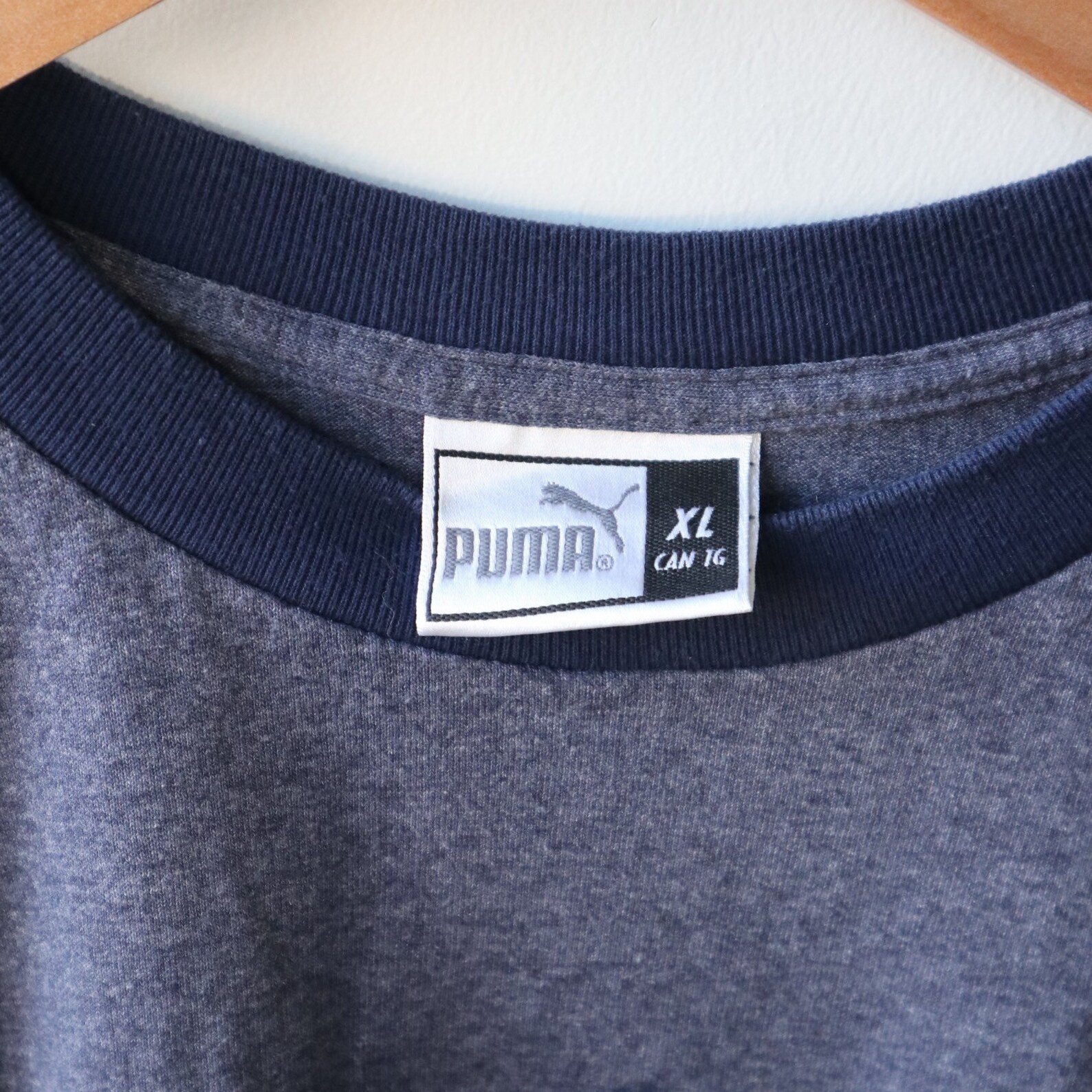 Vintage Puma Ringer Tee Shirt Size XL Navy - Etsy