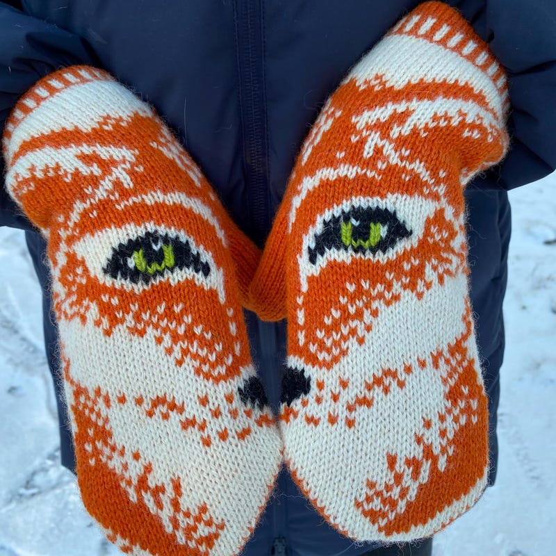 Fox Mittens - Etsy
