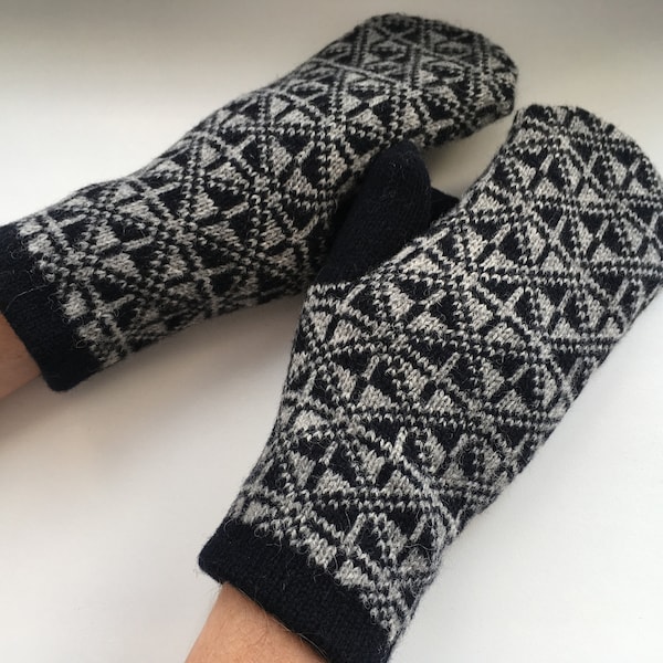 Mens Wool Mittens - Etsy