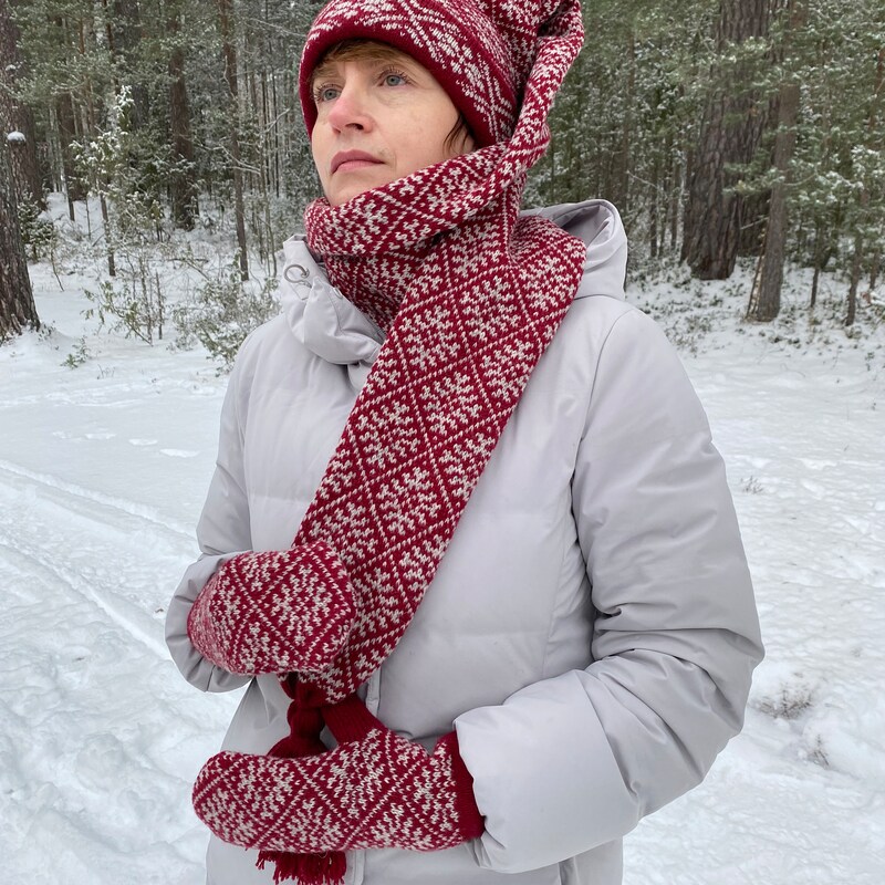 Norwegian Hat Scarf - Etsy