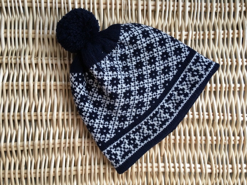 Norwegian Knit Winter Hat Winter Wool Hat Christmas Wool - Etsy