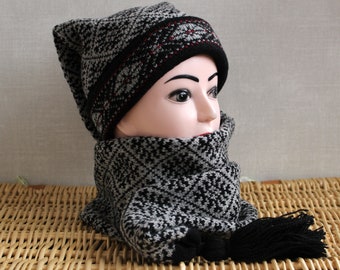 Norwegian Wool Hat Womens Winter Hat Nordic Knit White Hat - Etsy