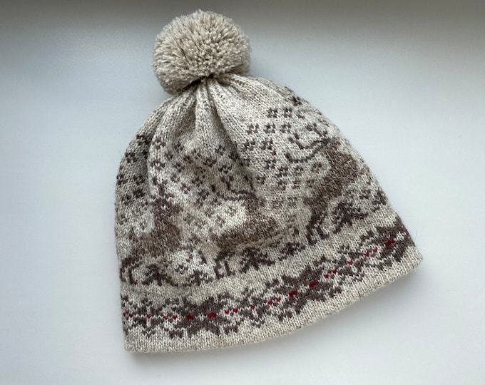 Handknit Scandinavian Cap Traditional Swedish. Pattern is - Etsy